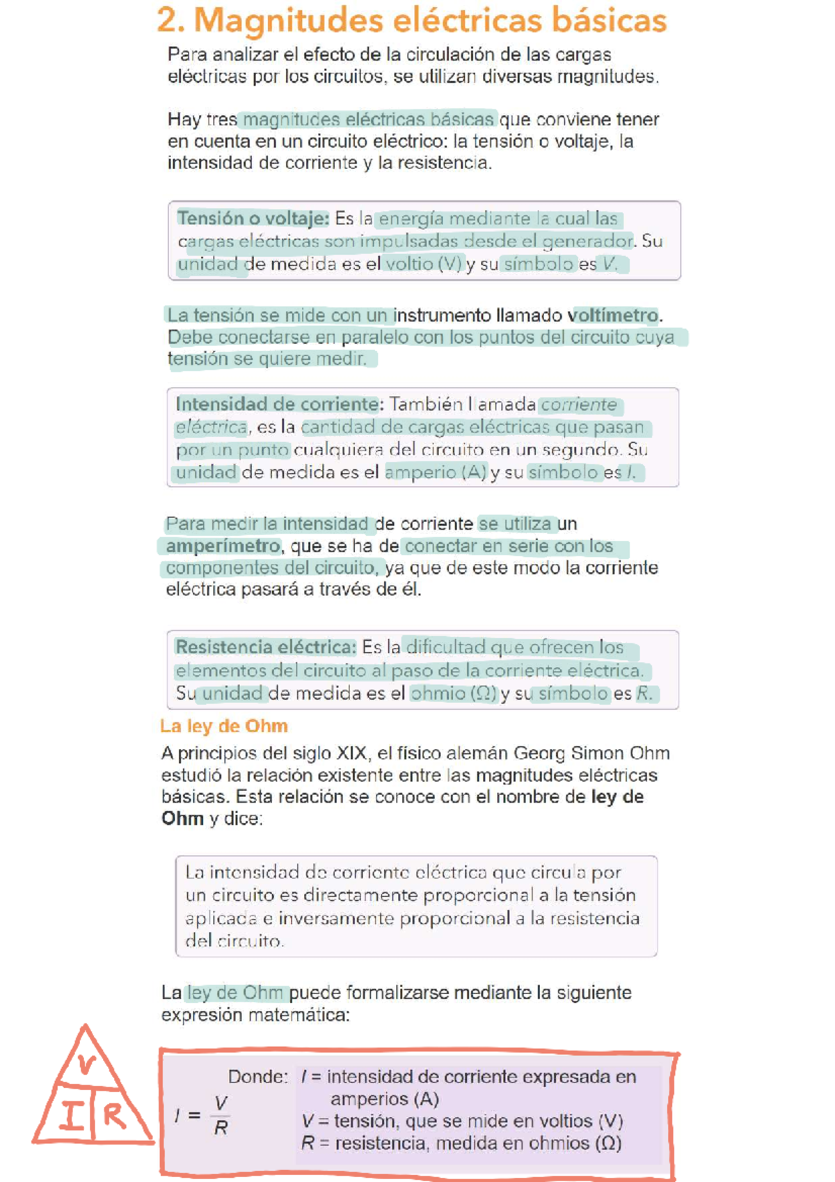 2 Magnitudes Eléctricas Básicas - Tecnología - Studocu
