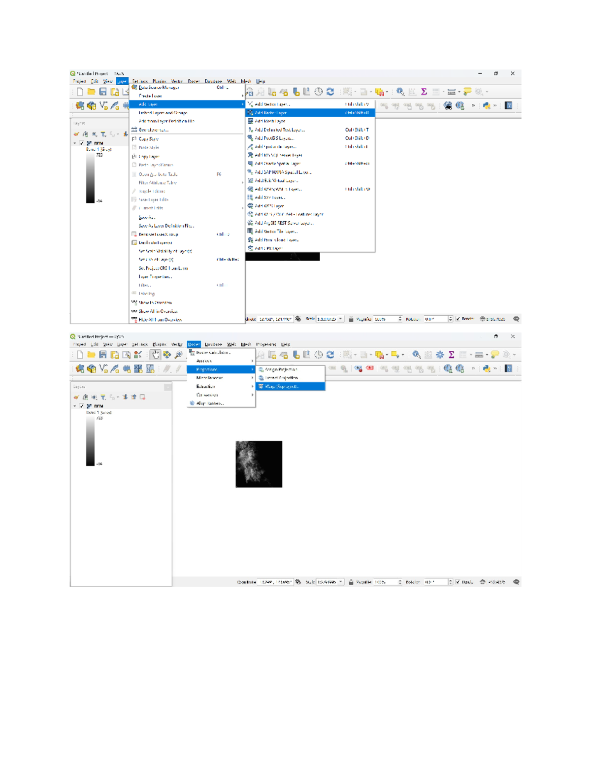 QGIS Eastern Samar - Project QGIS Project Edit View Layer Settings ...
