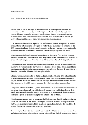 Fiche méthode dissertation hggsp - La DISSERTATION se présente sous la ...