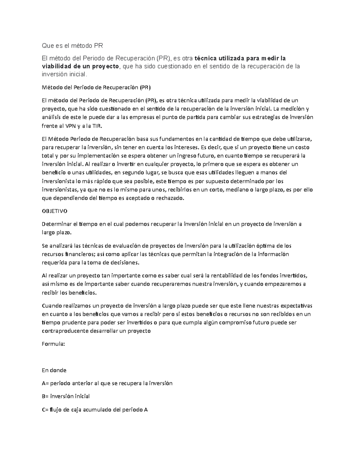 Que es el método PR - Metodología PR - Que es el método PR El método ...