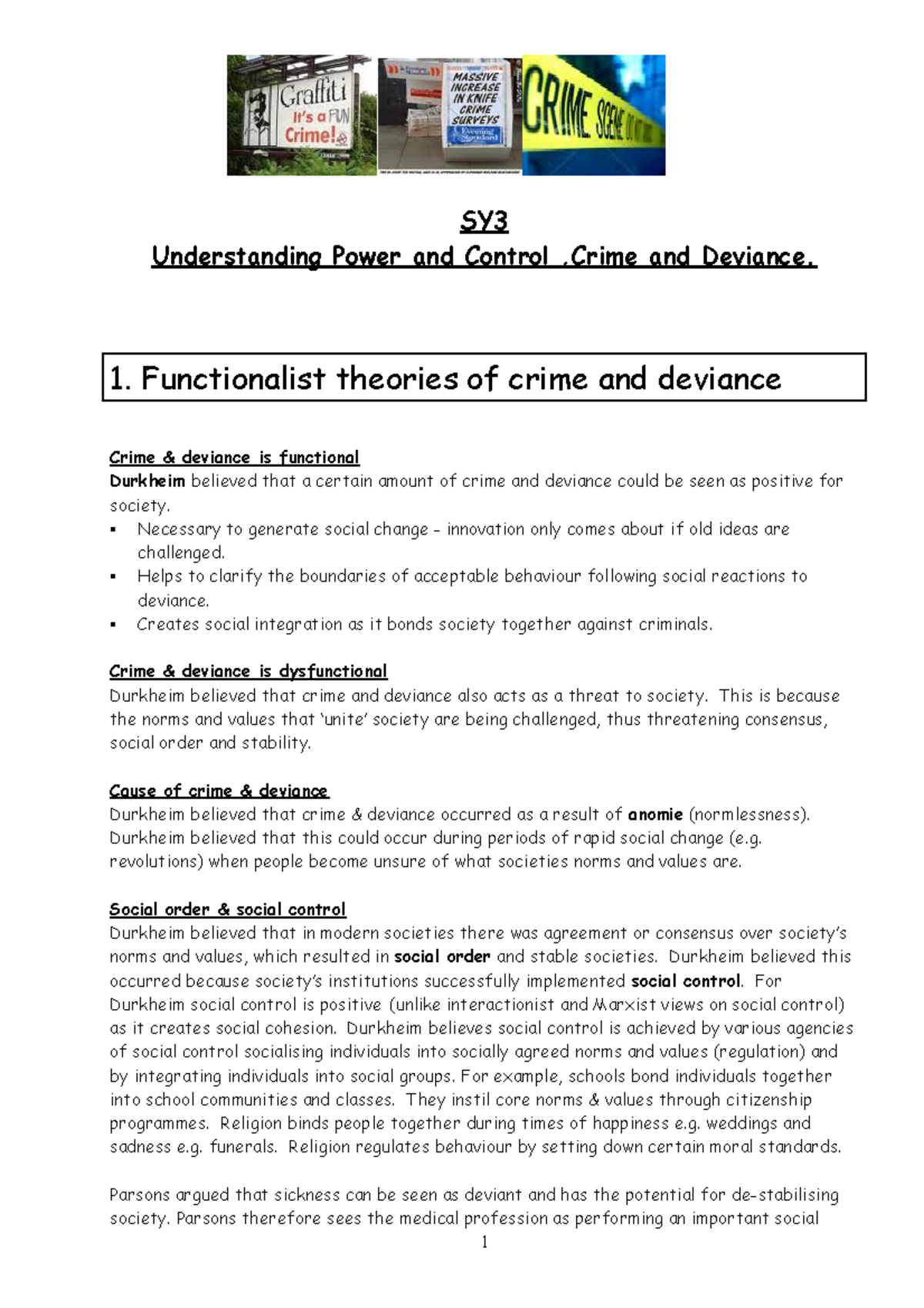 3 - hhh - SY Understanding Power and Control ,Crime and Deviance. 1 ...