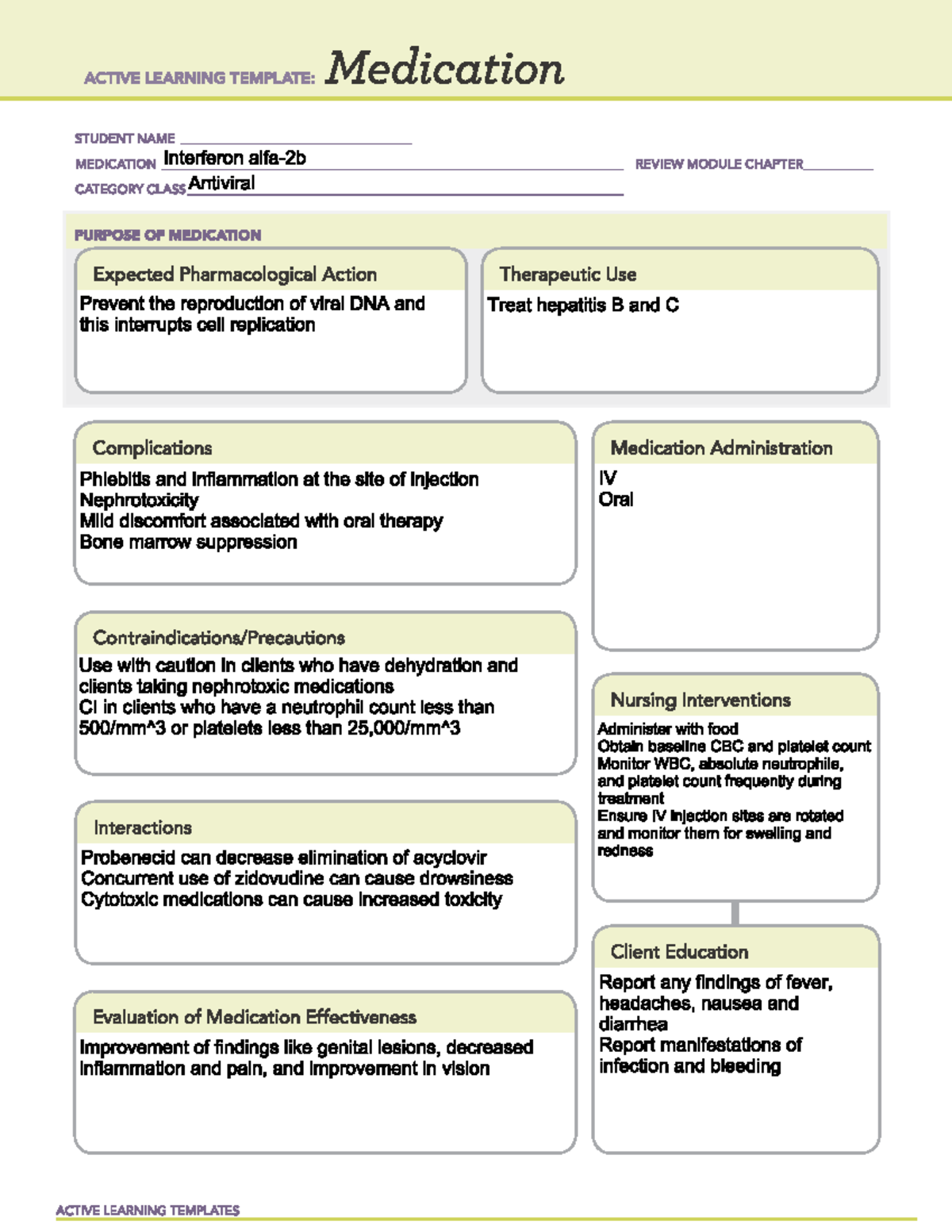 Interferon alfa-2b - The lecture notes on specific drugs and their ...