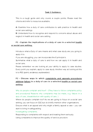 Unit 7 Principles of safe practice task 2 - Principles of safe practice ...