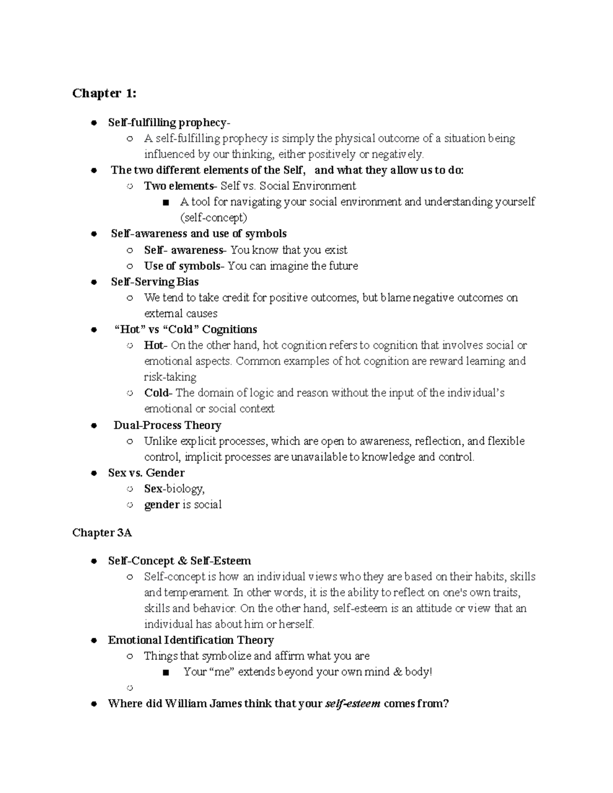 Social Psych Test #1 - Chapter 1: Self-fulfilling prophecy- A self ...