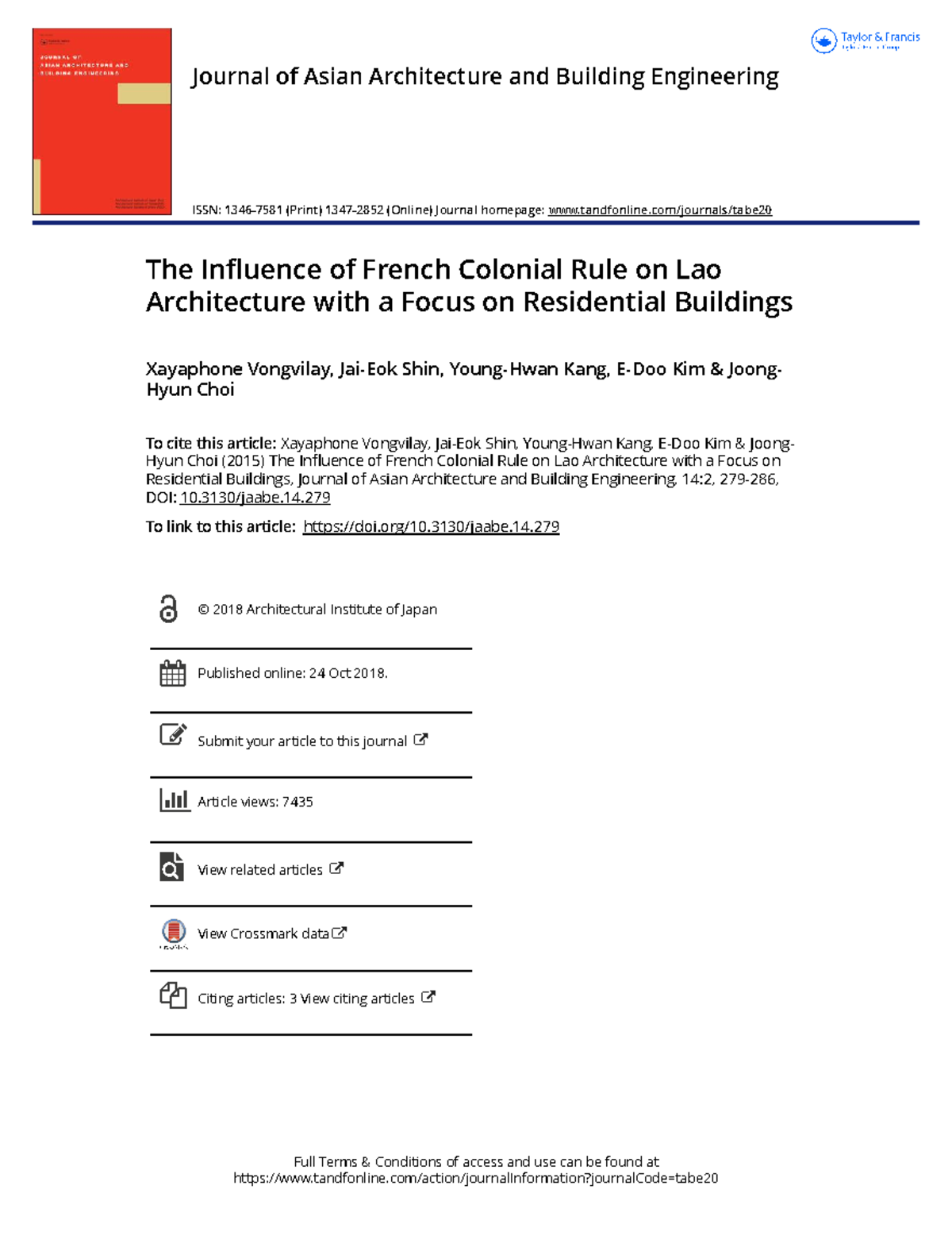 The Influence of French Colonial Rule on Lao Architecture with a Focus ...