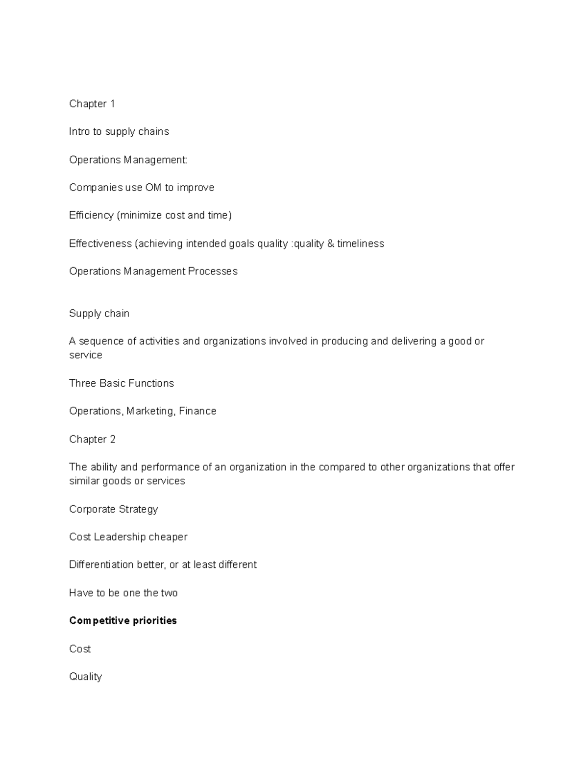 Lesson 1 Intro to supply chains - Chapter 1 Intro to supply chains ...