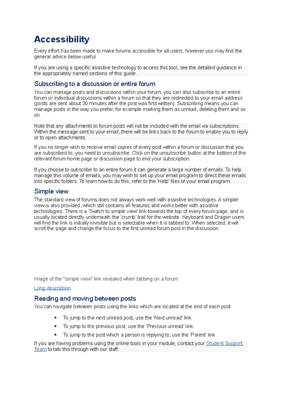 Forums Accessibility - Accessibility Every effort has been made to make ...