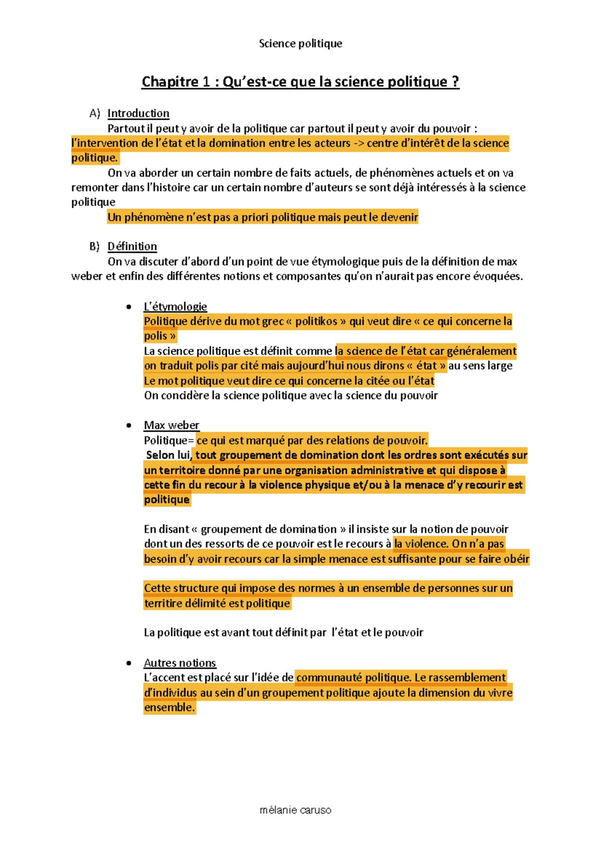 Cours science politique - Chapitre 1 : Qu’est-ce que la science ...