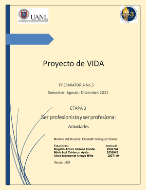 Actividad de requisito 4 Pro Vi - UNIVERSIDAD AUTÓNOMA DE NUEVO LEÓN Preparatoria No. PROYECTO ...