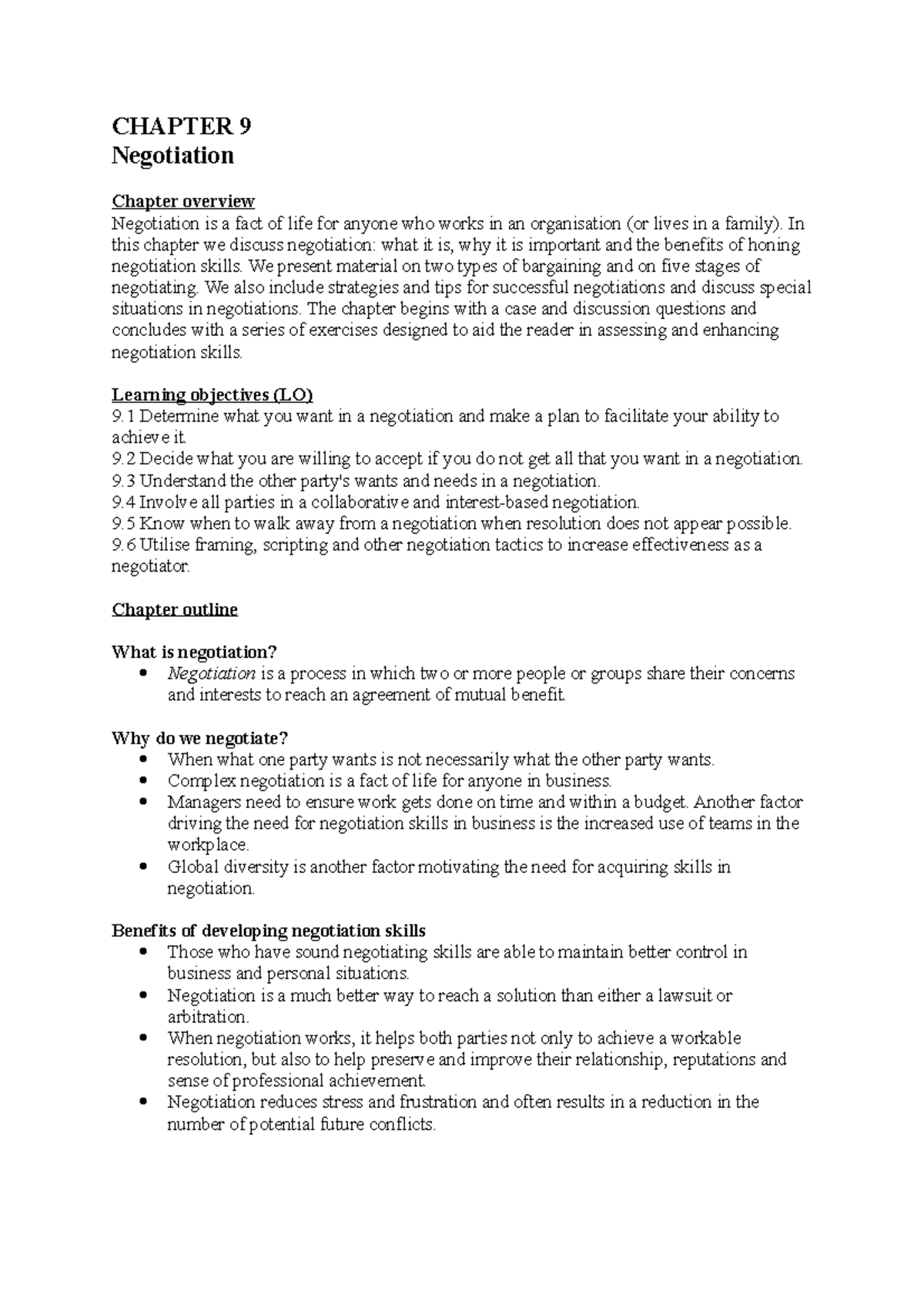 Chapter 9 - 1004GIR - Griffith - Studocu