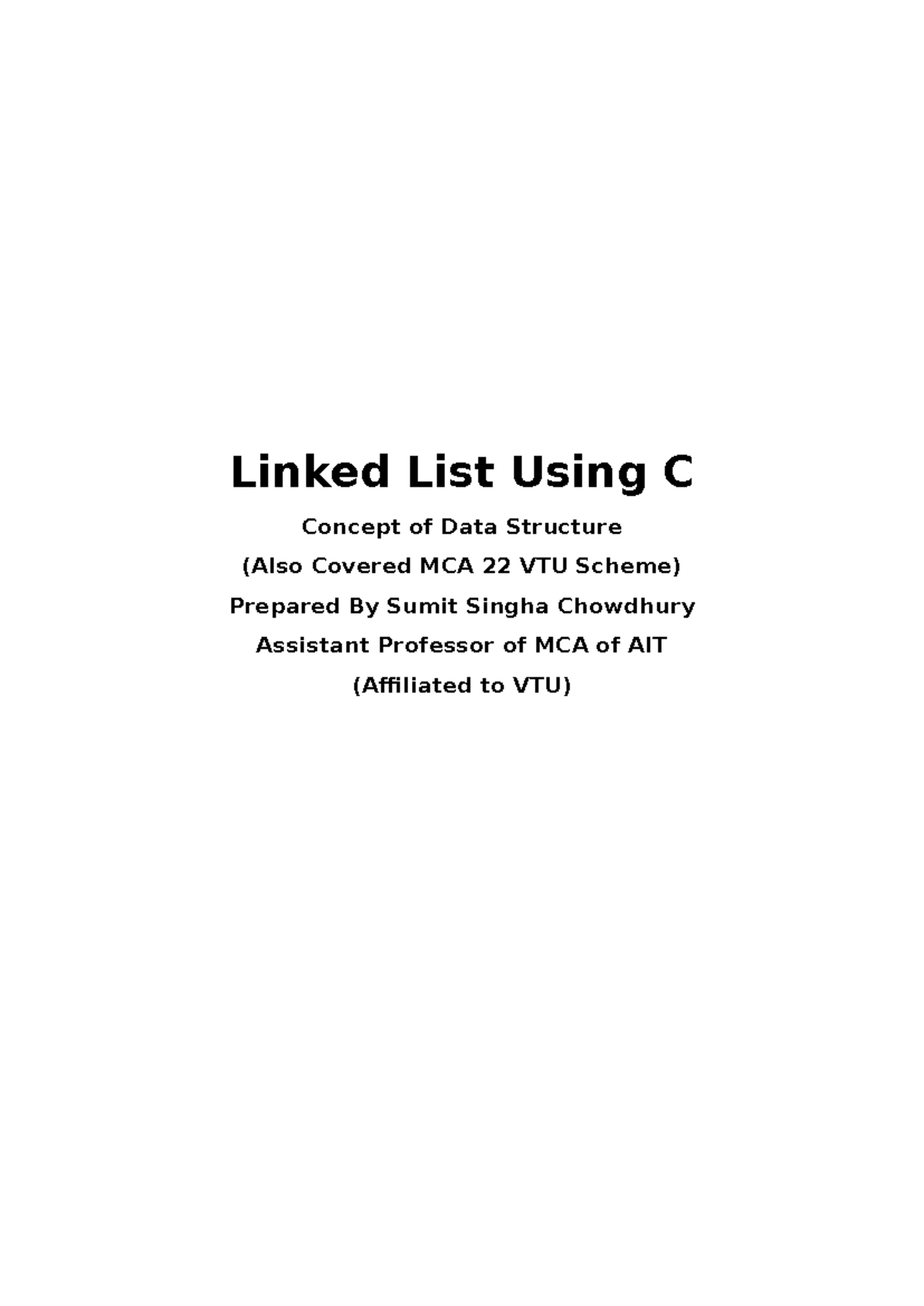 Linked List Using C Complete Study Material - Linked List Using C Concept of Data Structure ...