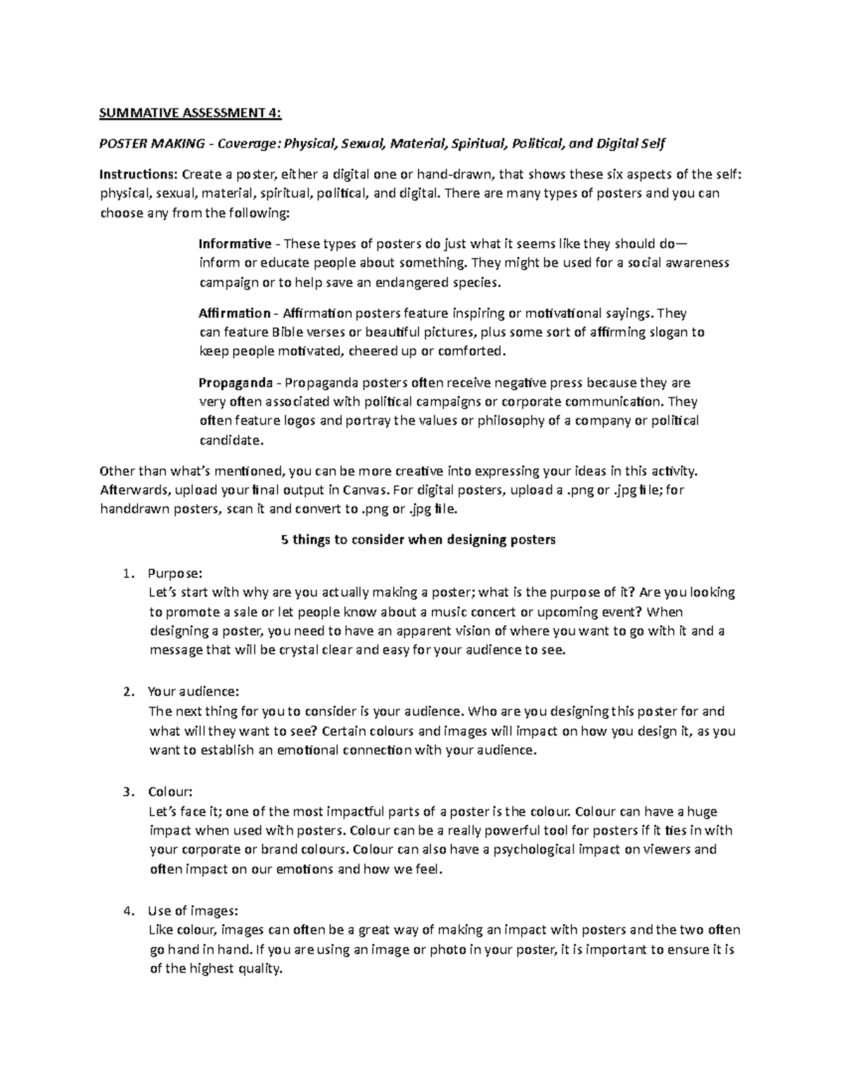 Marbella [S4- Summative] Fourth Summative Assessment - SUMMATIVE ...