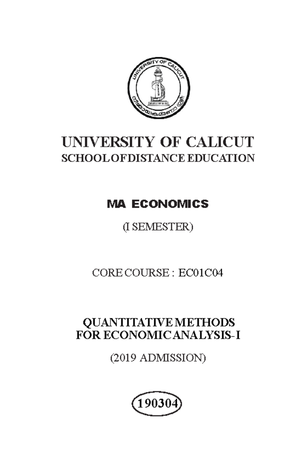 190304 (1) (1) - MA economics - UNIVERSITY OF CALICUT SCHOOL OF ...