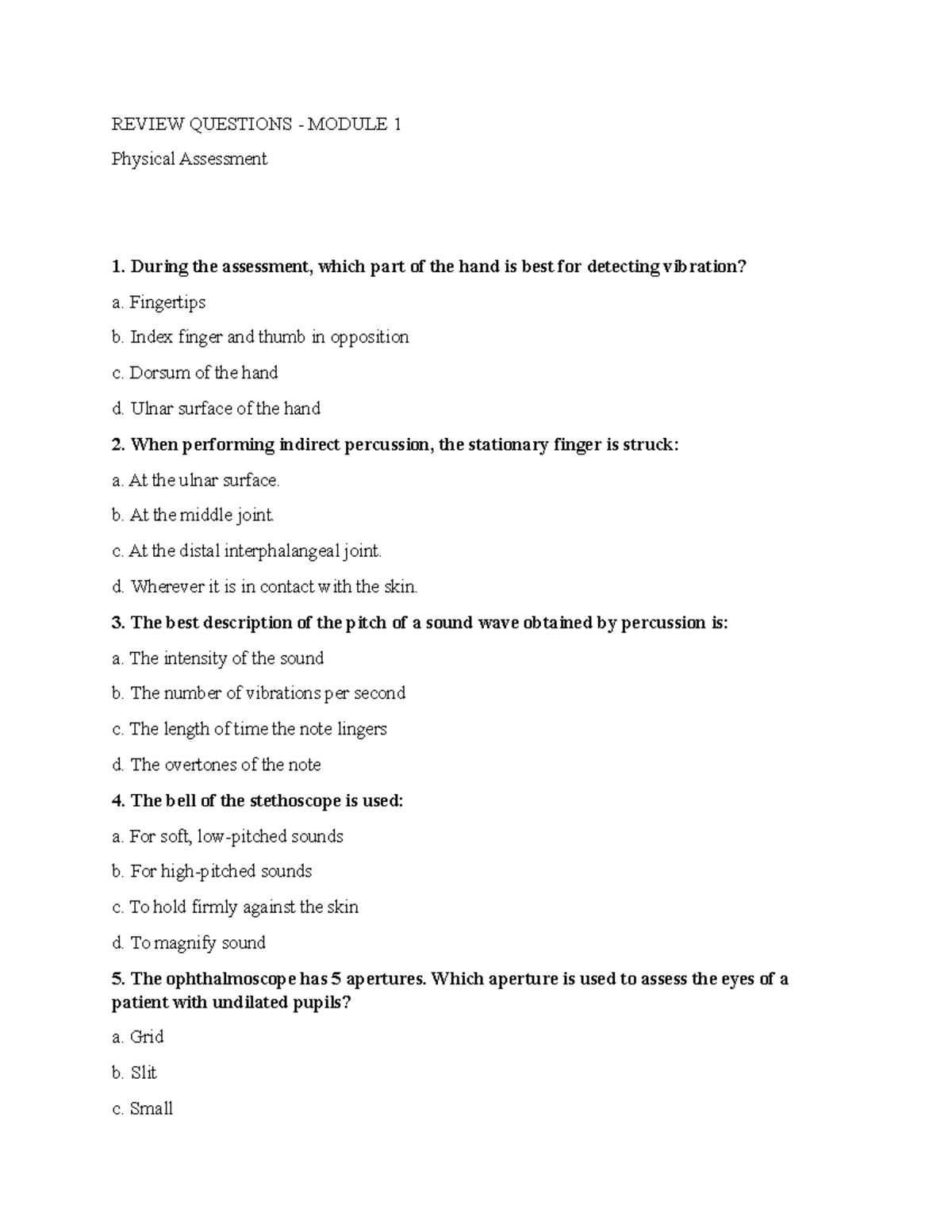 Module 1 Review - Lecture notes 1 - NUR 2115 - Studocu