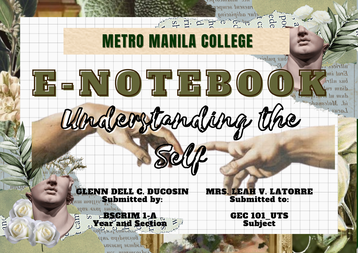 Understanding the Self_E-notebook1 - E - N O T E B O O K E - N O T E B ...