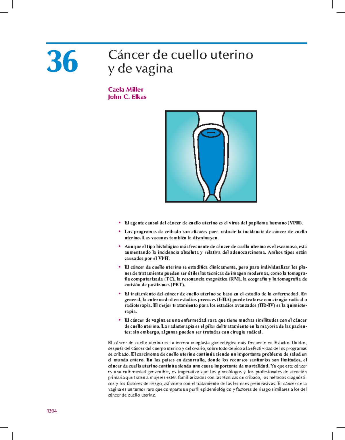 Cacu - 36 Cáncer de cuello uterino y de vagina Caela Miller John C ...