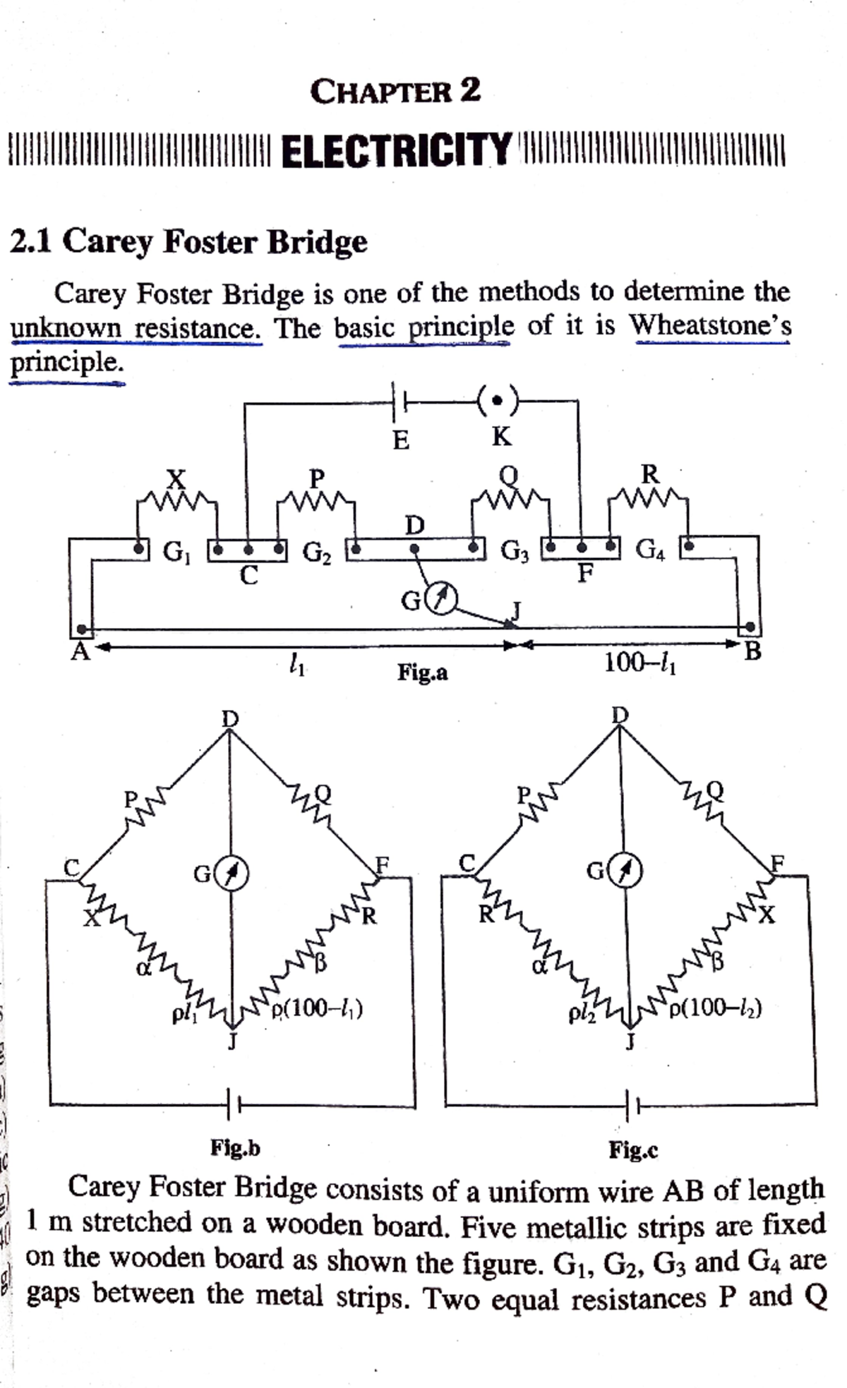 Carey foster bridge - CHAPTER 2 ELECTRICITY 2 Carey Foster Bridge Carey ...