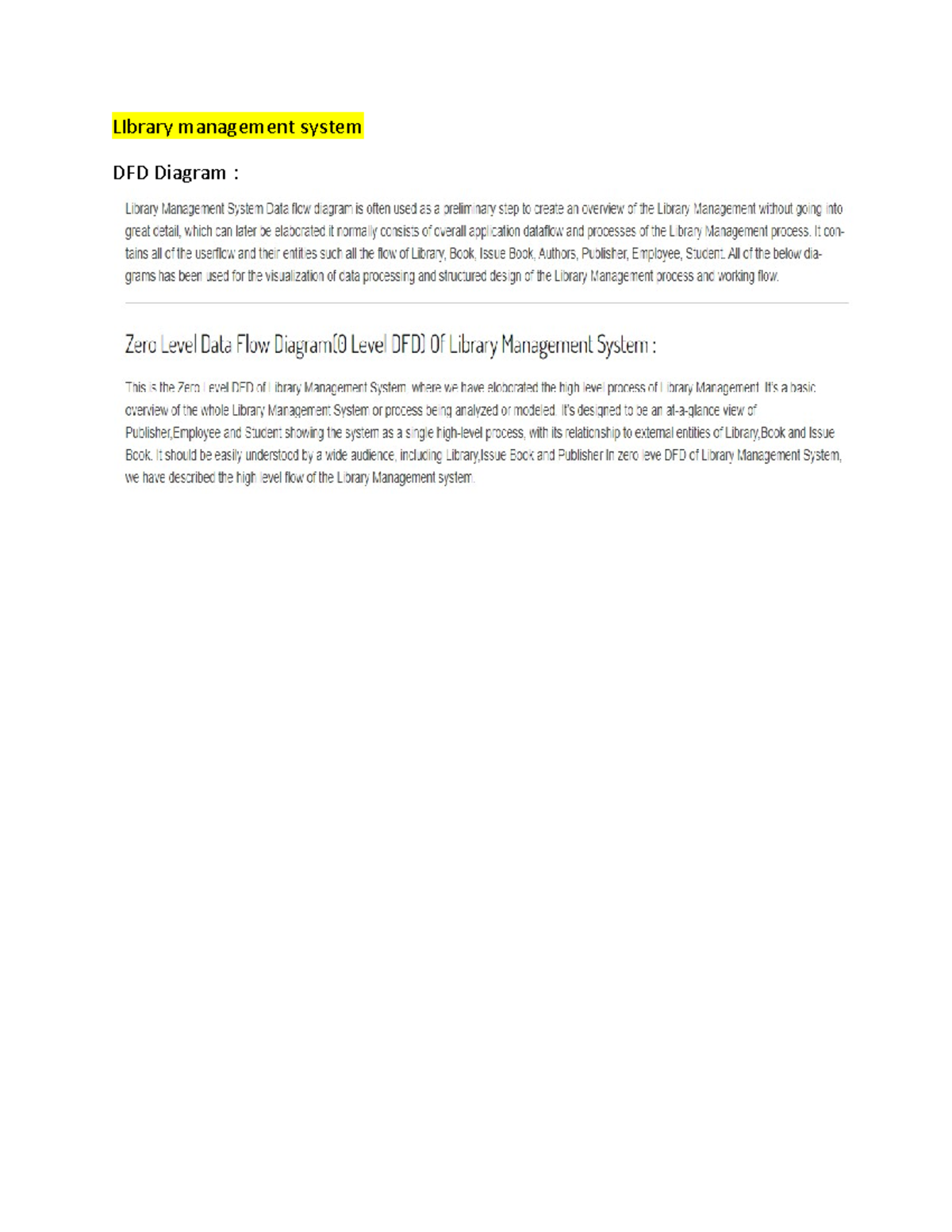 Dfd and erd - LIbrary management system DFD Diagram : Title Page Title ...