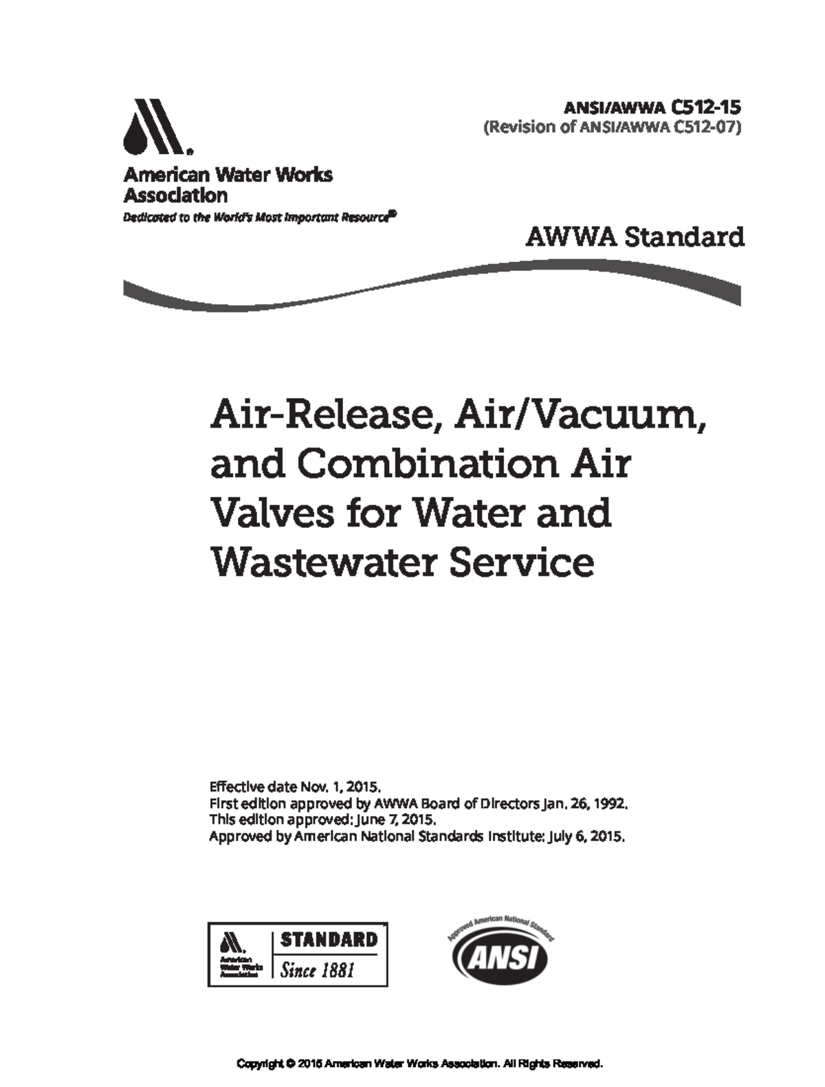 ANSI AWWA C512 15 pdf - NORMA AWWA C512 - AW WA S t a n d a r d S M ® A ...