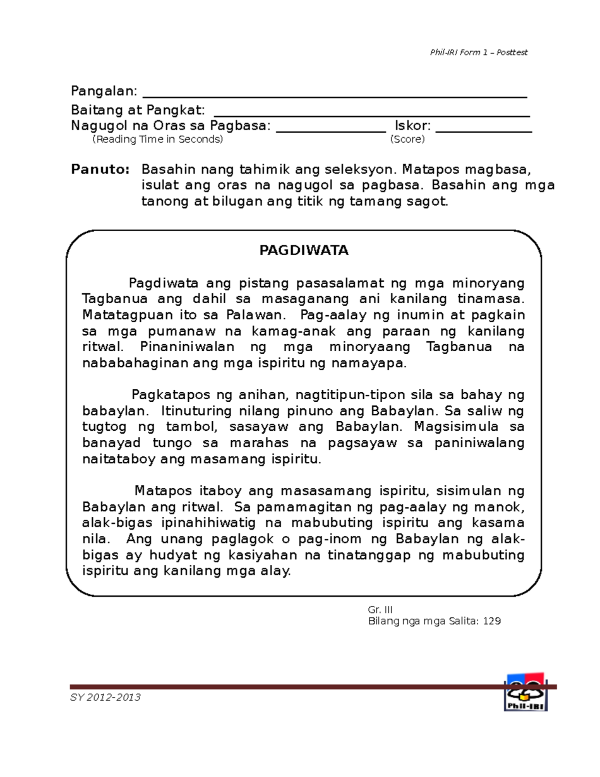 Gr. 3 Pagdiwata - As I consider Te Kowhai's Key Principles and reflect ...