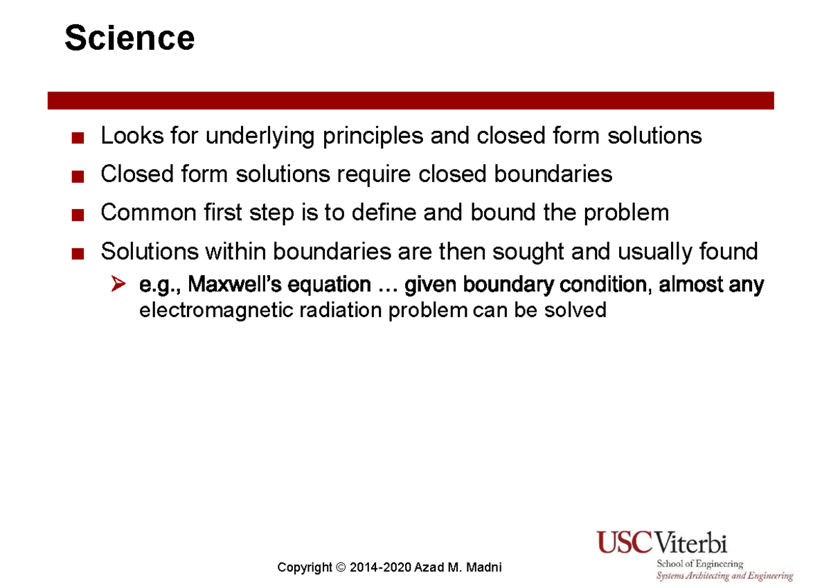 Week 1 - Lecture notes 1 - Science Looks for underlying principles and ...