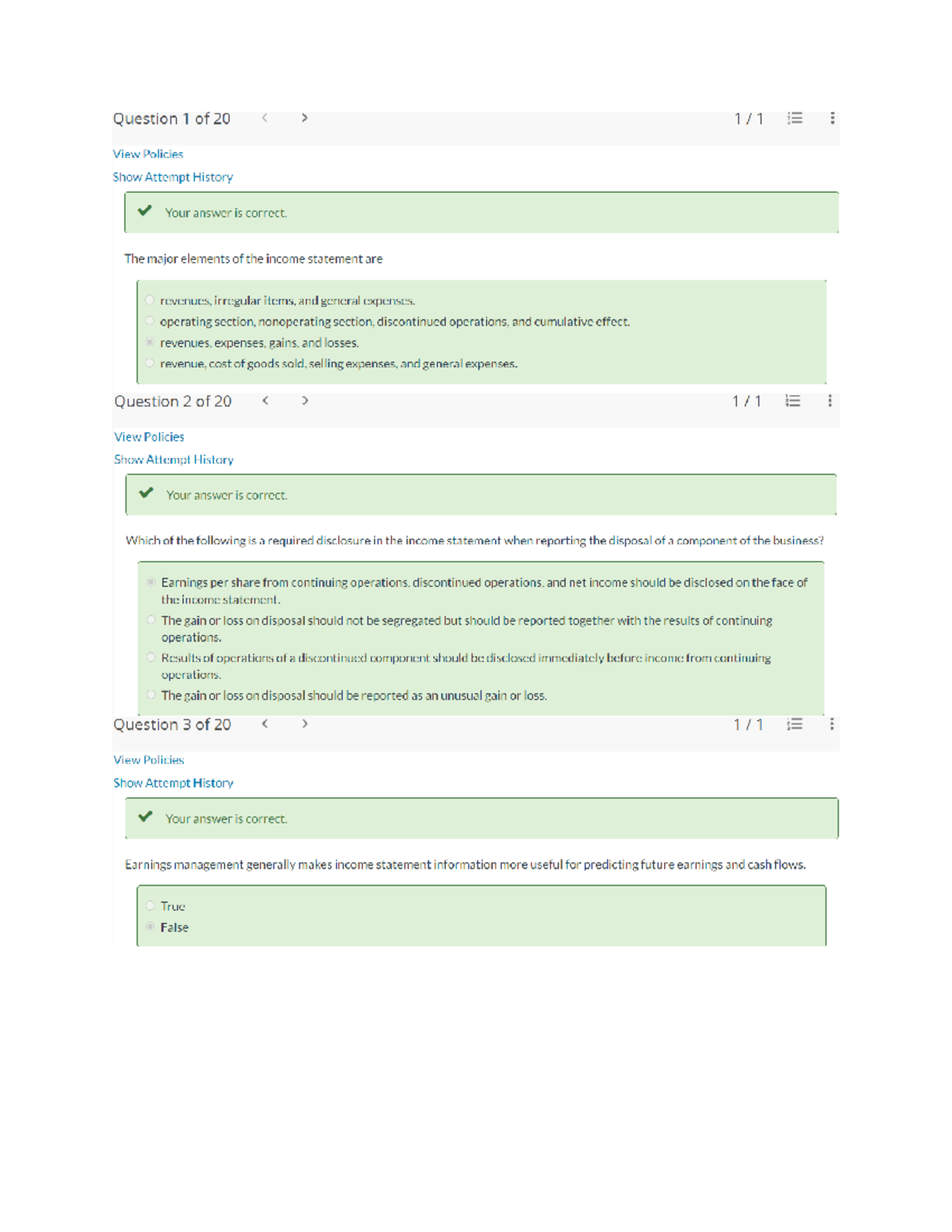 1-2 quiz - quiz 1 - module one quiz 1-2 - ACC-317 - Studocu