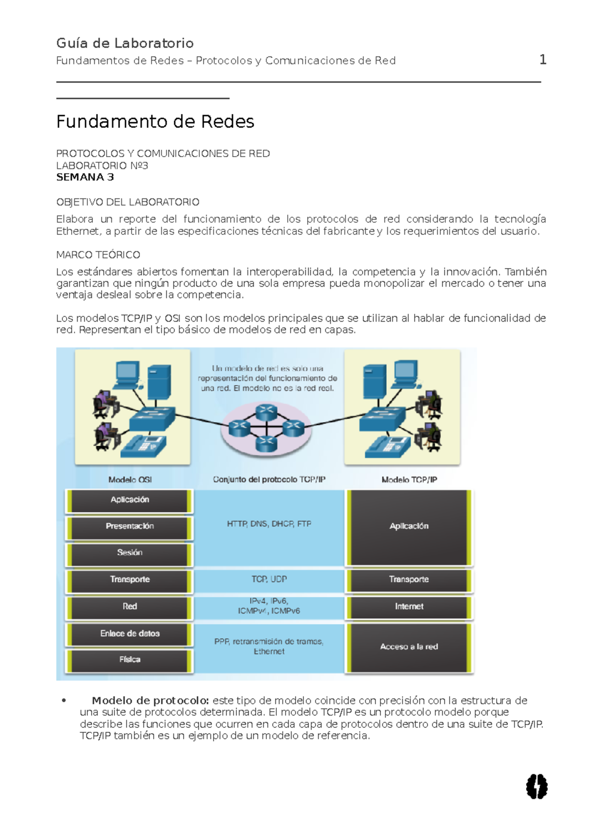 S3 Protocolos y Comunicaciones de Red - MARCO TEÓRICO Los estándares ...