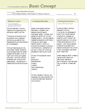 ATI adult health focused review 2 - ACTIVE LEARNING TEMPLATES ...
