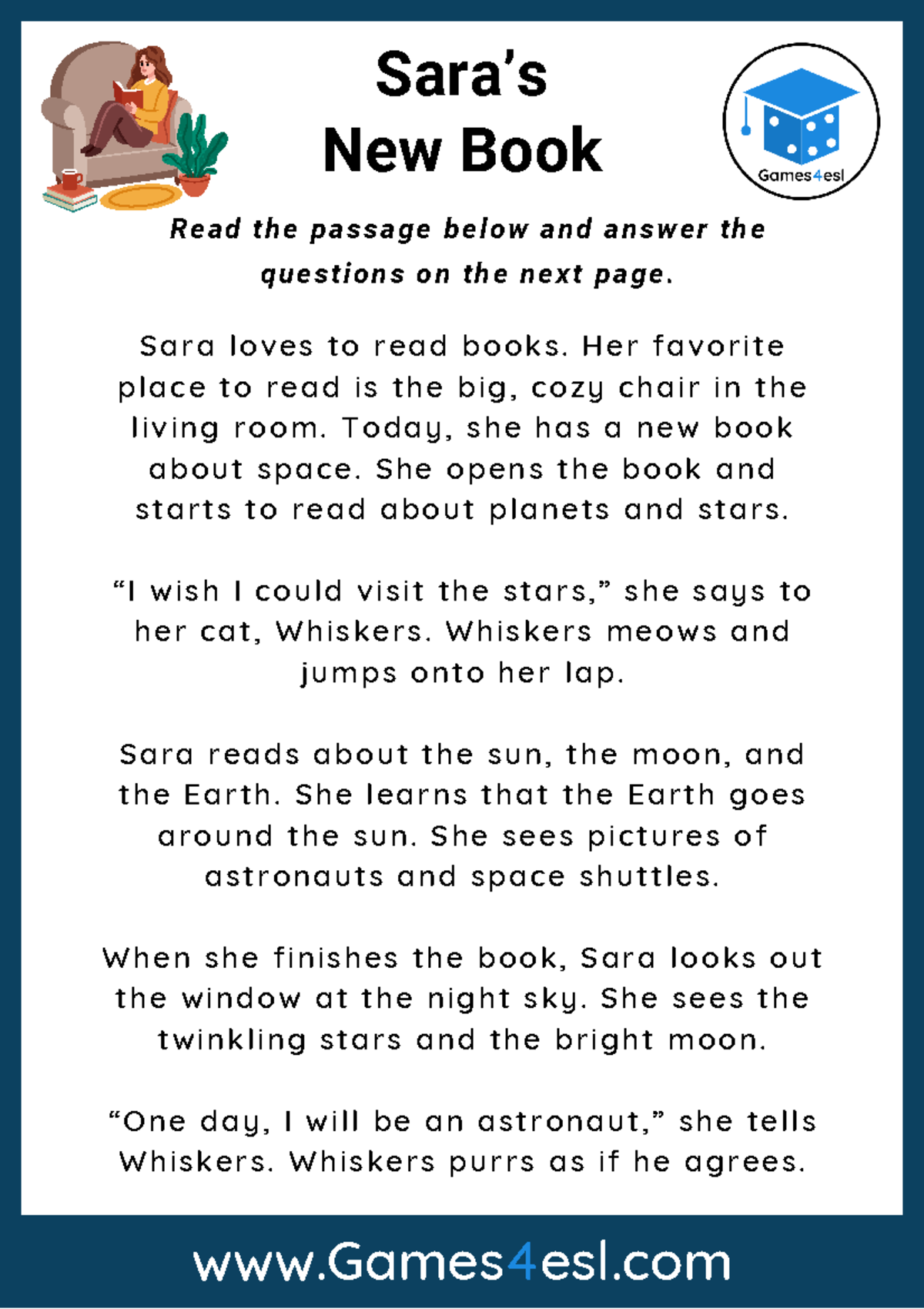 2nd Grade Reading Comprehension Worksheet 1 - S a r a l o v e s t o r e ...