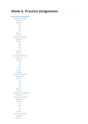 W1GA Jan23 solution - week-1 graded assignment - W1_GA_Jan W1_GA_Jan Question (1 to 3) Statement ...