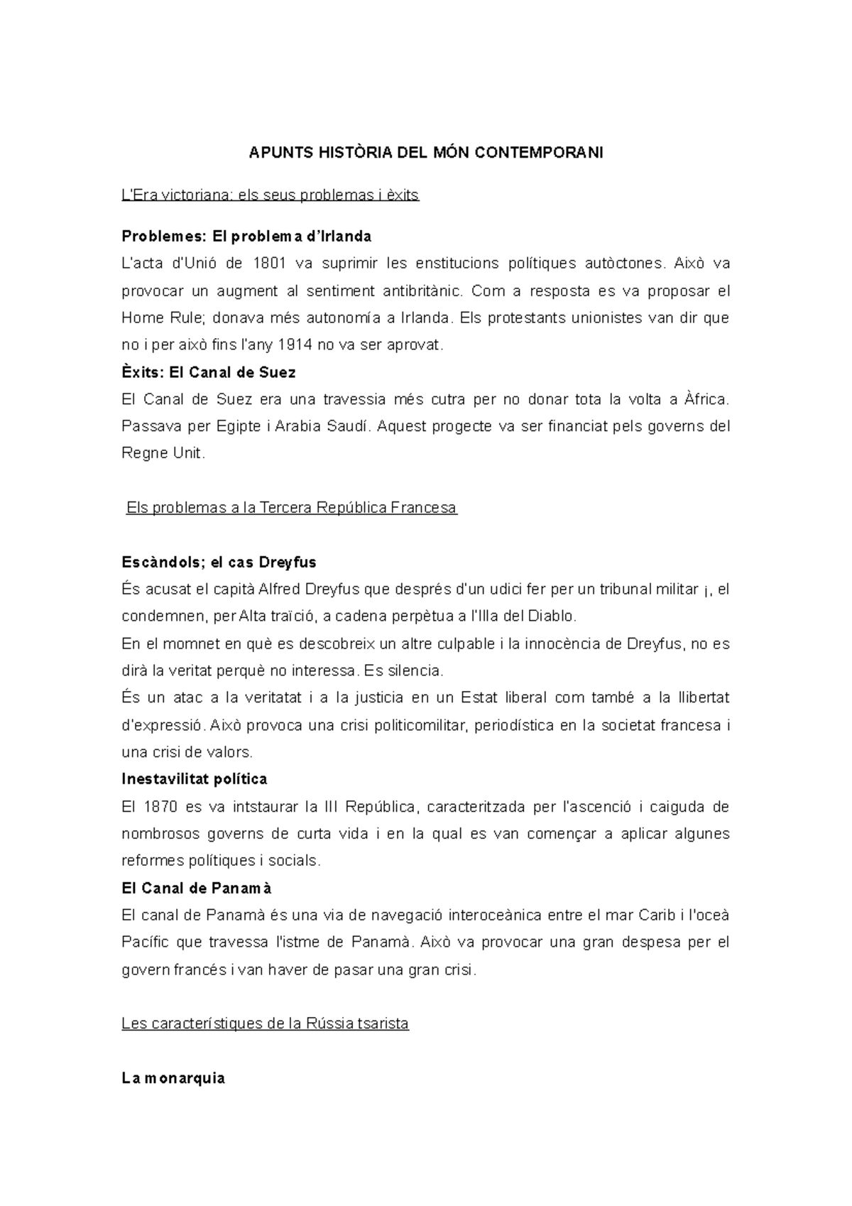 Hmc trimestral 2 - APUNTS HISTÒRIA DEL MÓN CONTEMPORANI L’Era victoriana: els seus problemas i ...