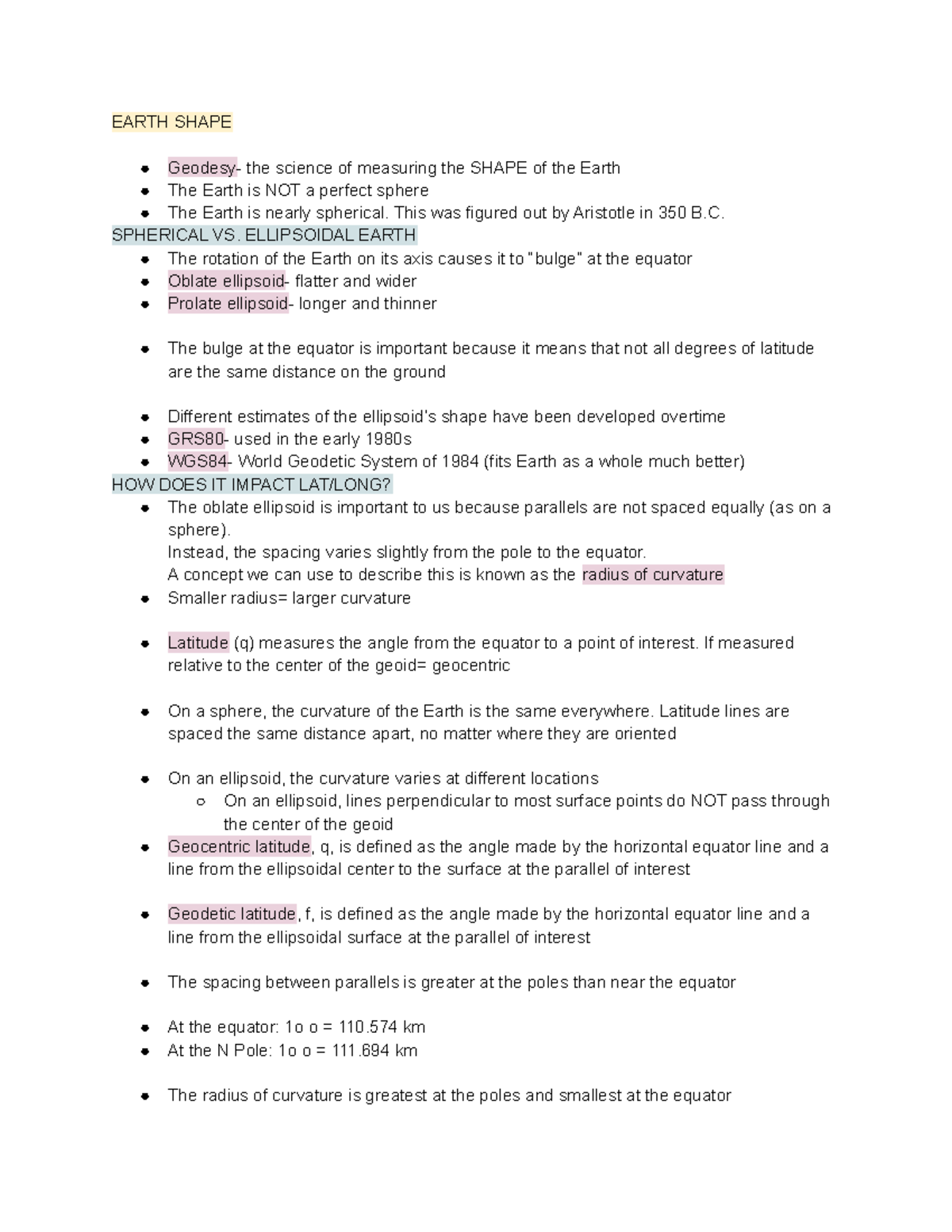 Earth shape - EARTH SHAPE Geodesy- the science of measuring the SHAPE ...