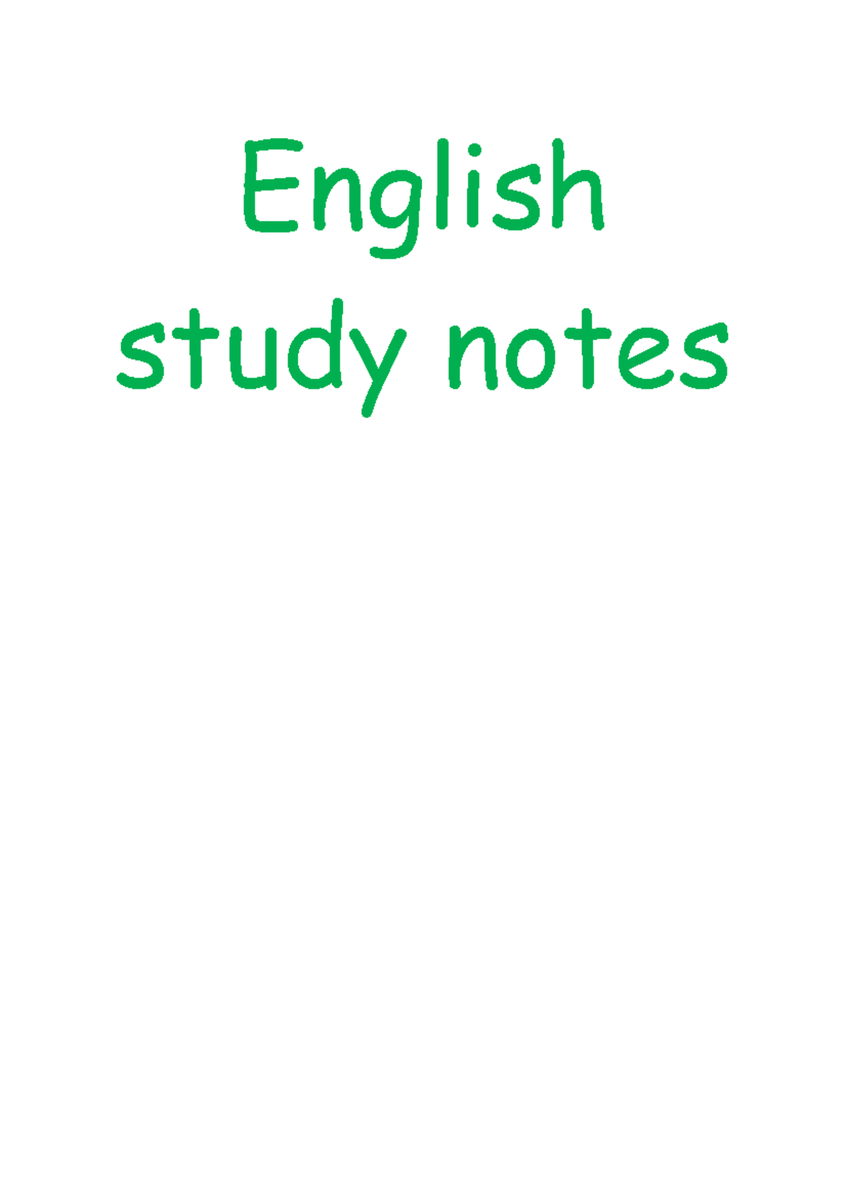English study notes - English study notes Section 1: Reading task ...