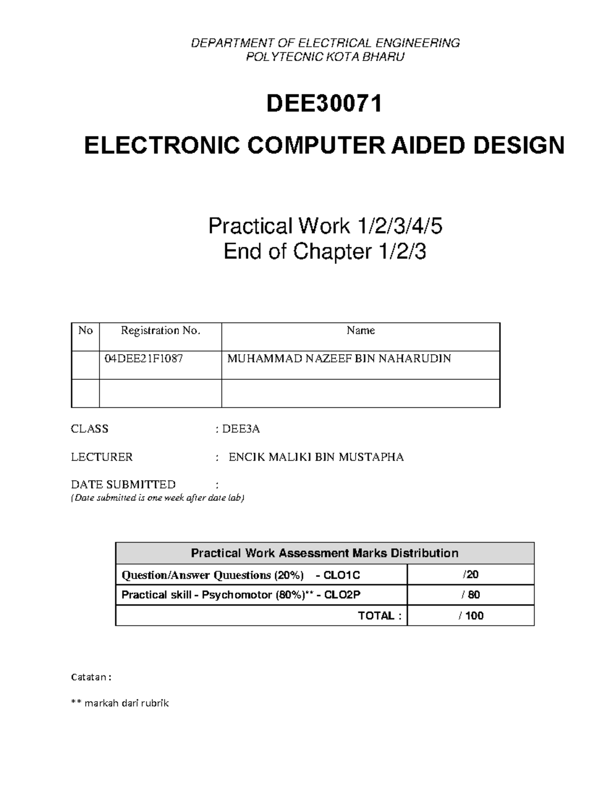 04DEE21F1087 EOC 1 - jdidid - DEPARTMENT OF ELECTRICAL ENGINEERING ...