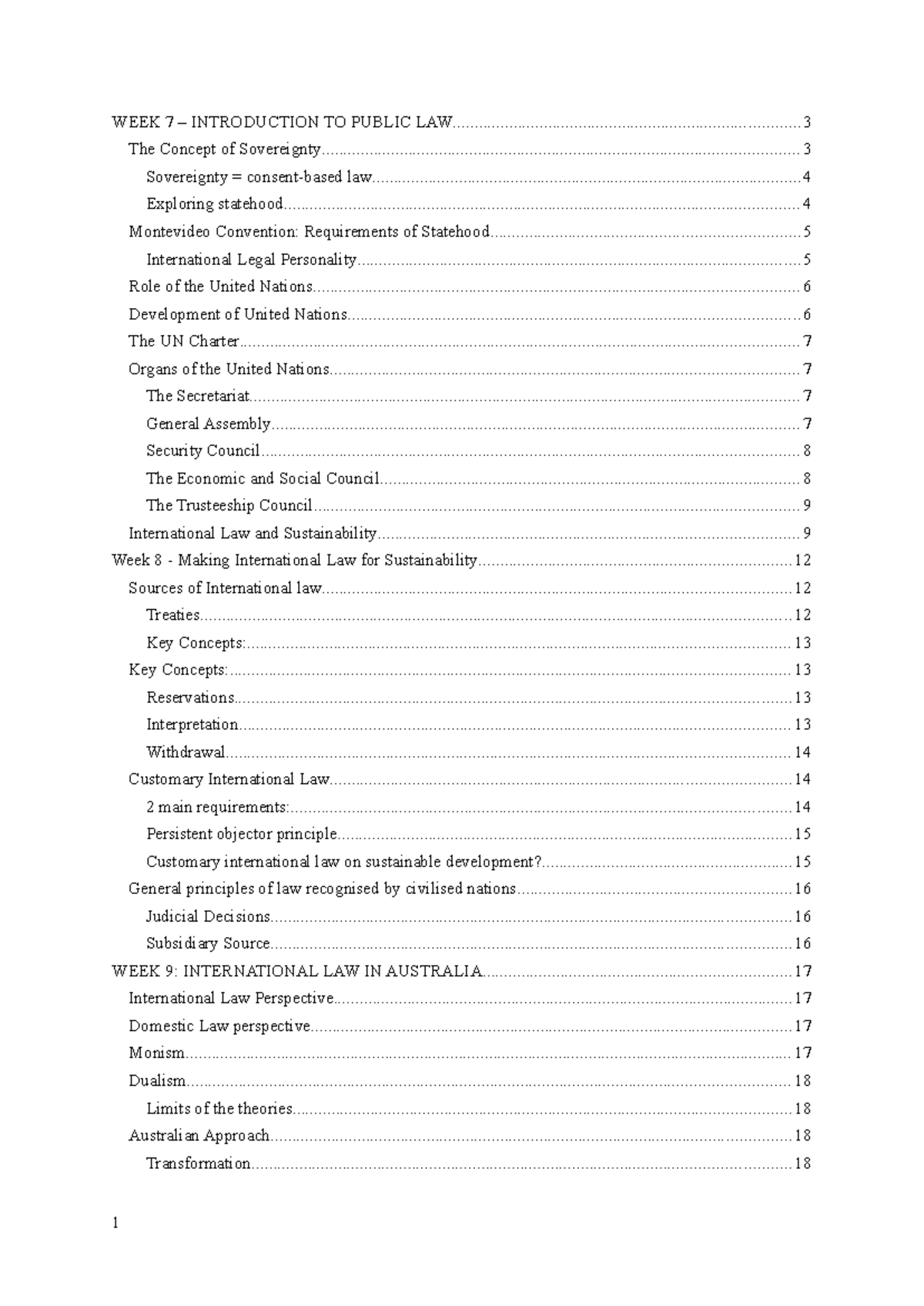 Exam Notes - WEEK 7 – INTRODUCTION TO PUBLIC - Studocu