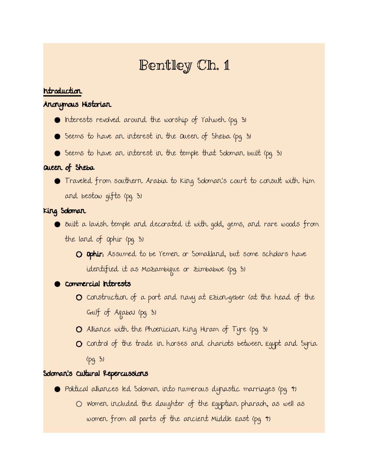 Bentley Ch. 1 - Textbook Notes - HISTORY110 - UMass Amherst - Studocu