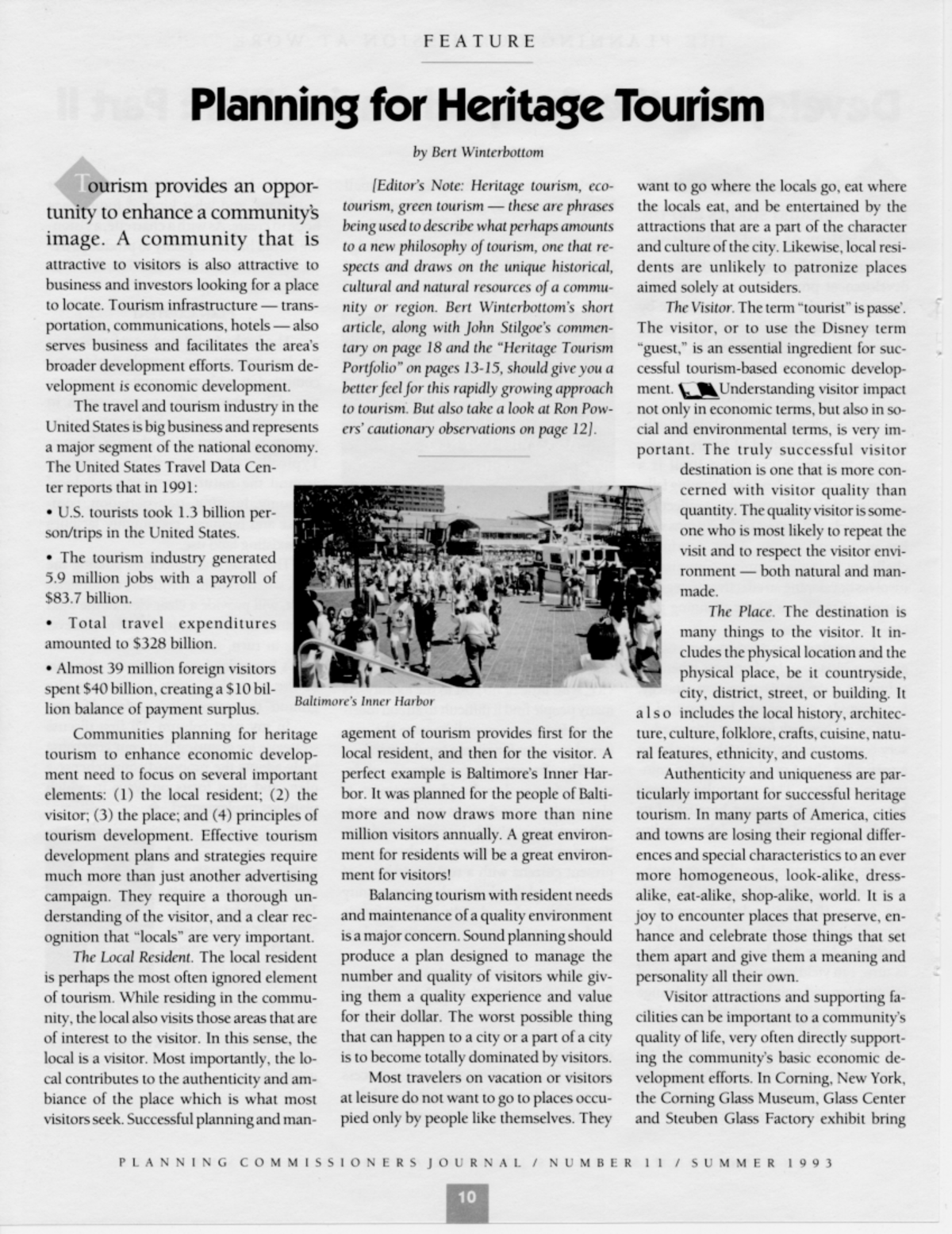 Planning and development of heritage tourism - Household Resource ...