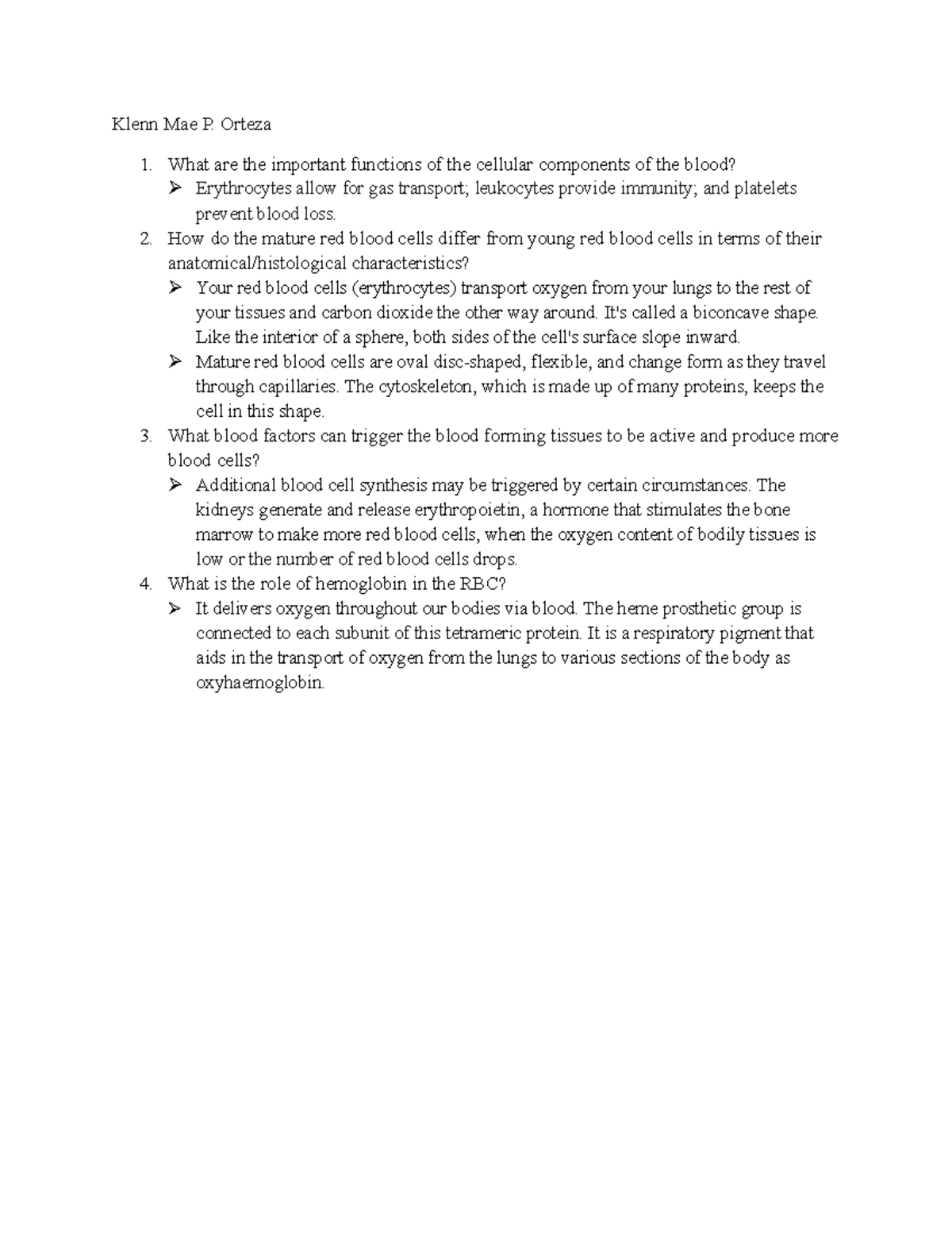 Histo Lab Module 7 - The blood and blood forming tissues. - Biology ...