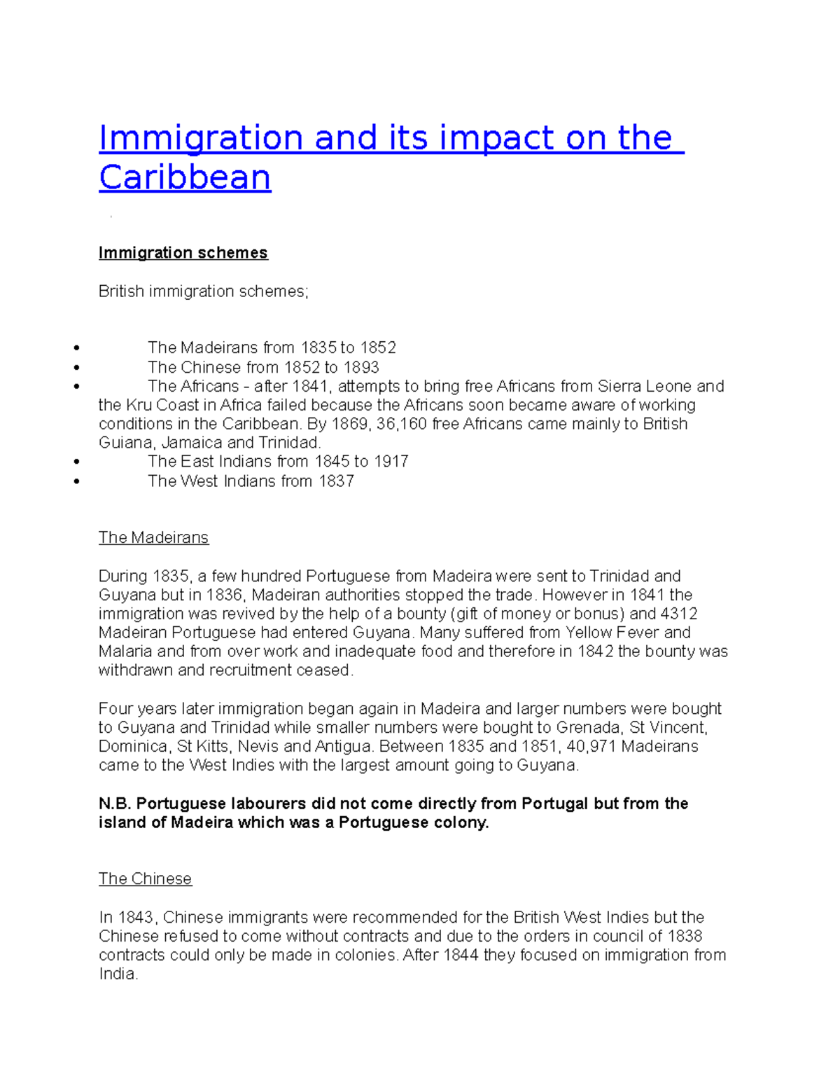 Immigration - Immigration and its impact Mo E extra reading ...