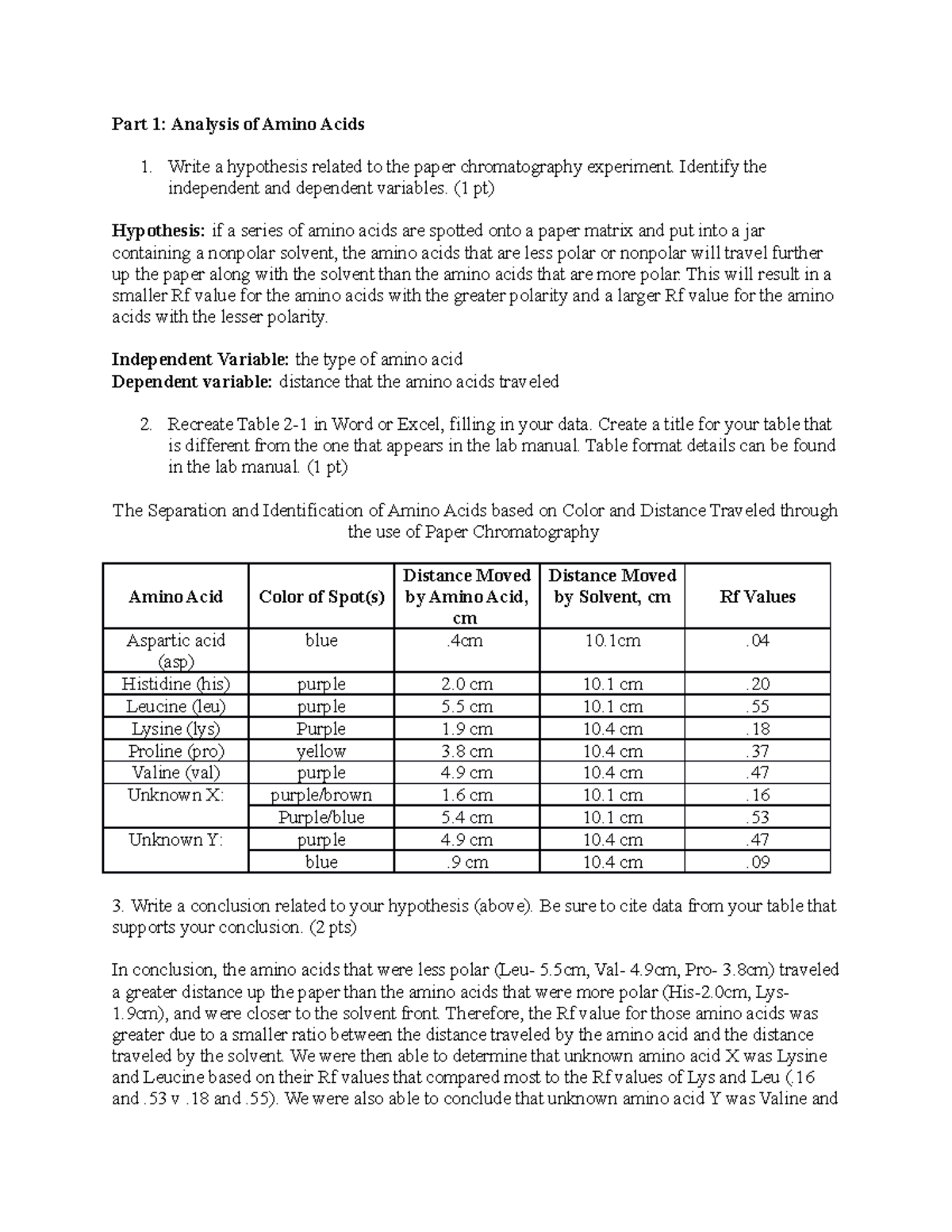 Bio lab hw #2 - This is the second homework lab assignment for biology ...