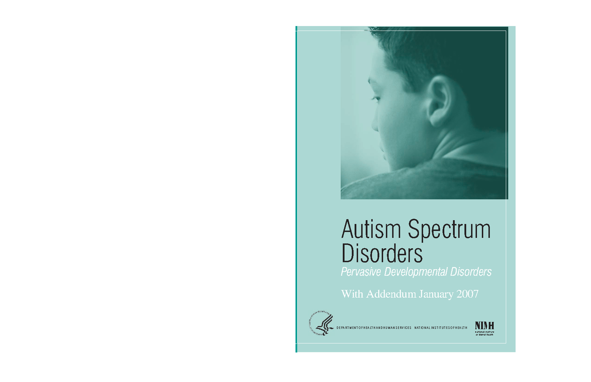 ASD - Autism Spectrum Disorders Pervasive Developmental Disorders With ...