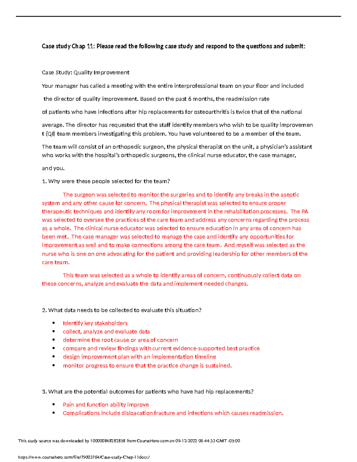 Case study Chap 11 - Good for all students in the whole world! - Case ...