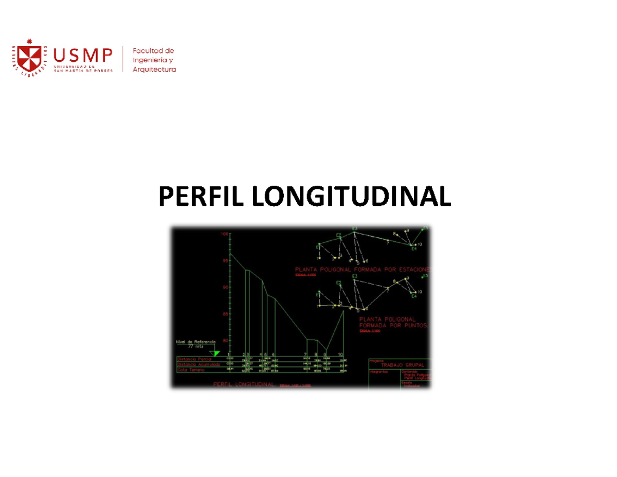 PPT Perfil Y Secciones - comprension - PERFIL LONGITUDINAL UNIDAD 2 ...