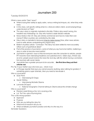 Part 1 - Lecture notes Part 1 - Basics of Interviewing 1. Always take ...