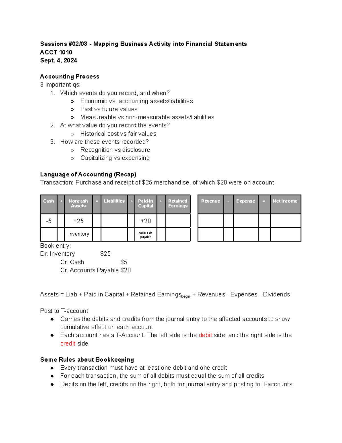 9 4 - Mapping Business Activity into Financial Statements - 4, 2024 ...