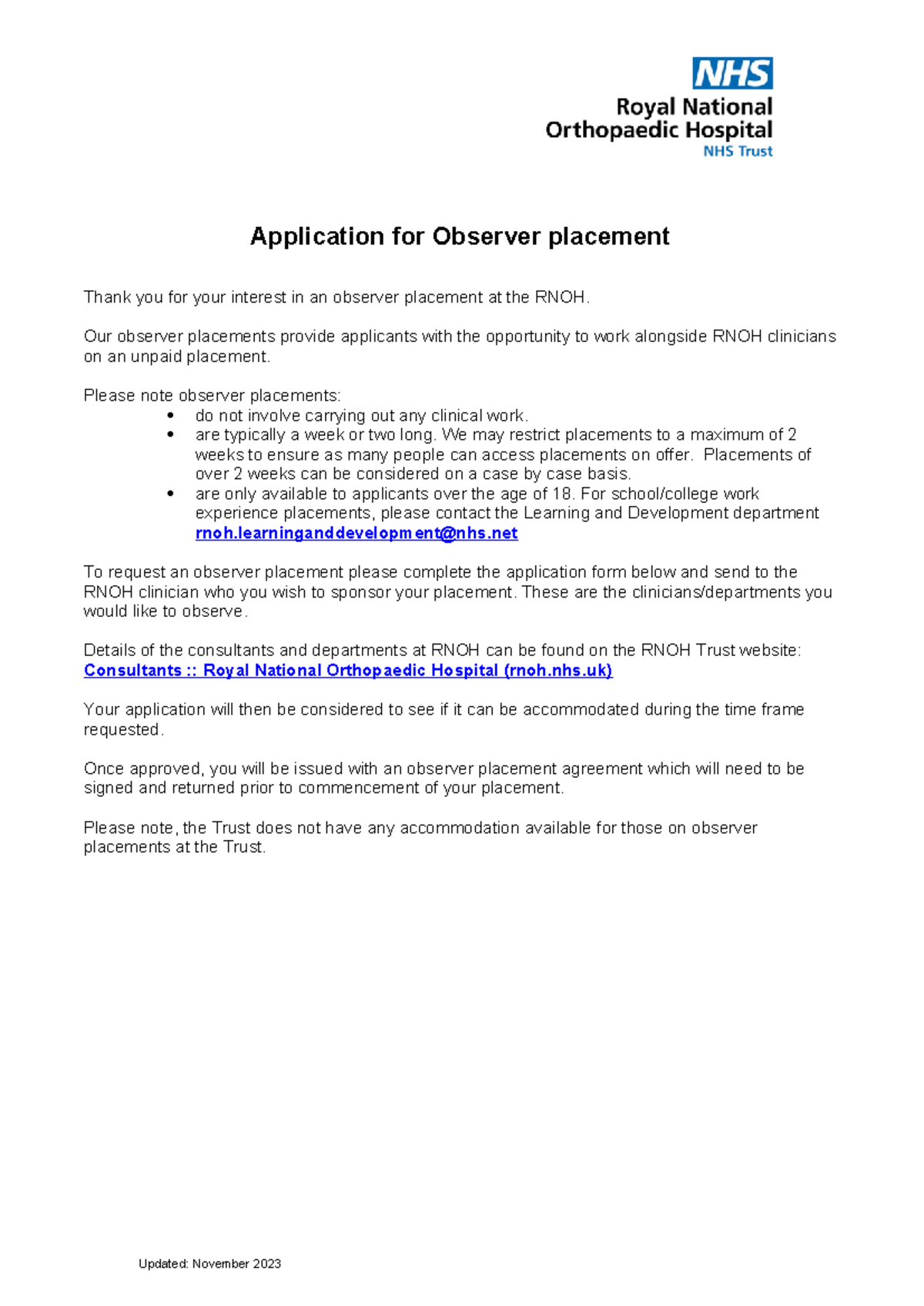 Application-for-Observership - Final - Nov 23 - Application for ...