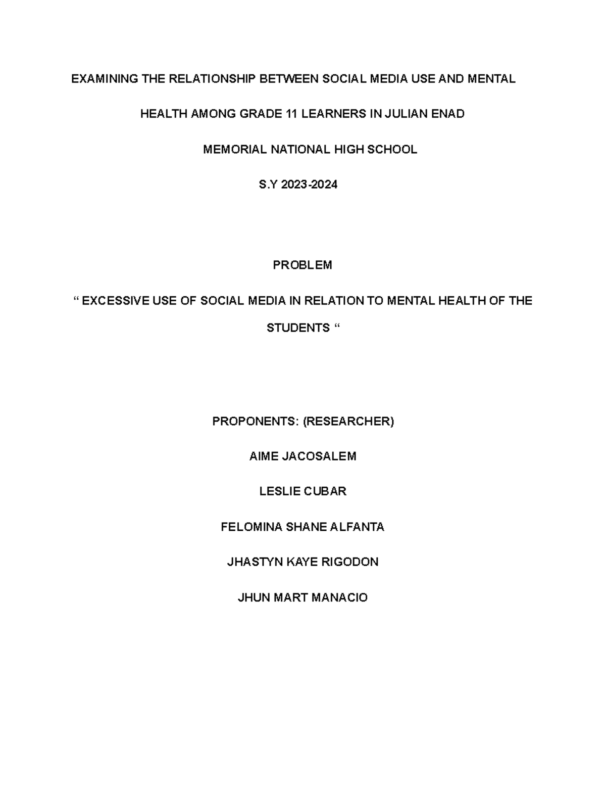 Document-3 - EXAMINING THE RELATIONSHIP BETWEEN SOCIAL MEDIA USE AND ...