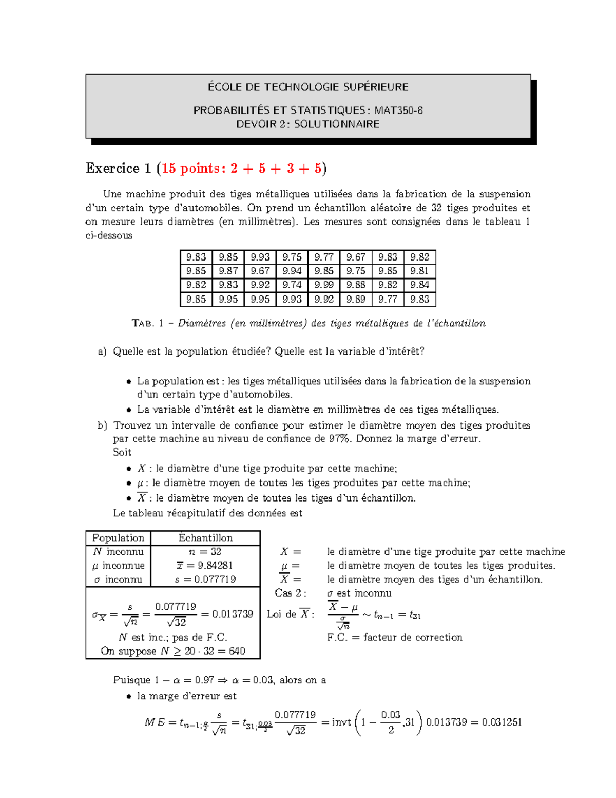Devoir 2 MAT350-8 H24 solutionnaire - ́ECOLE DE TECHNOLOGIE SUP ...