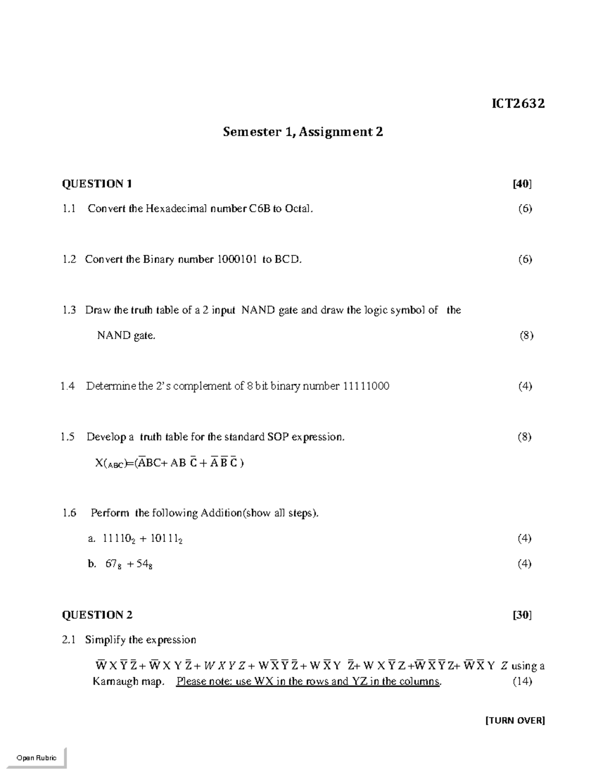 ICT 2632 SEM 1,ASS 2 2021 - ICT2632 - Unisa - Studocu