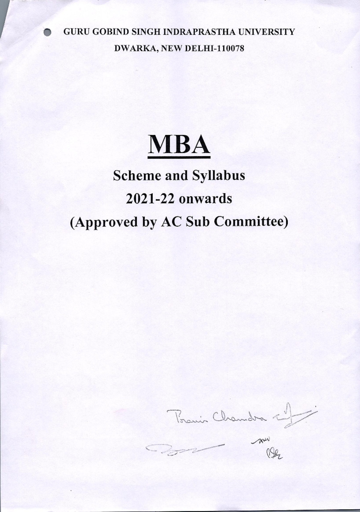 MBA Syllabus - Studocu